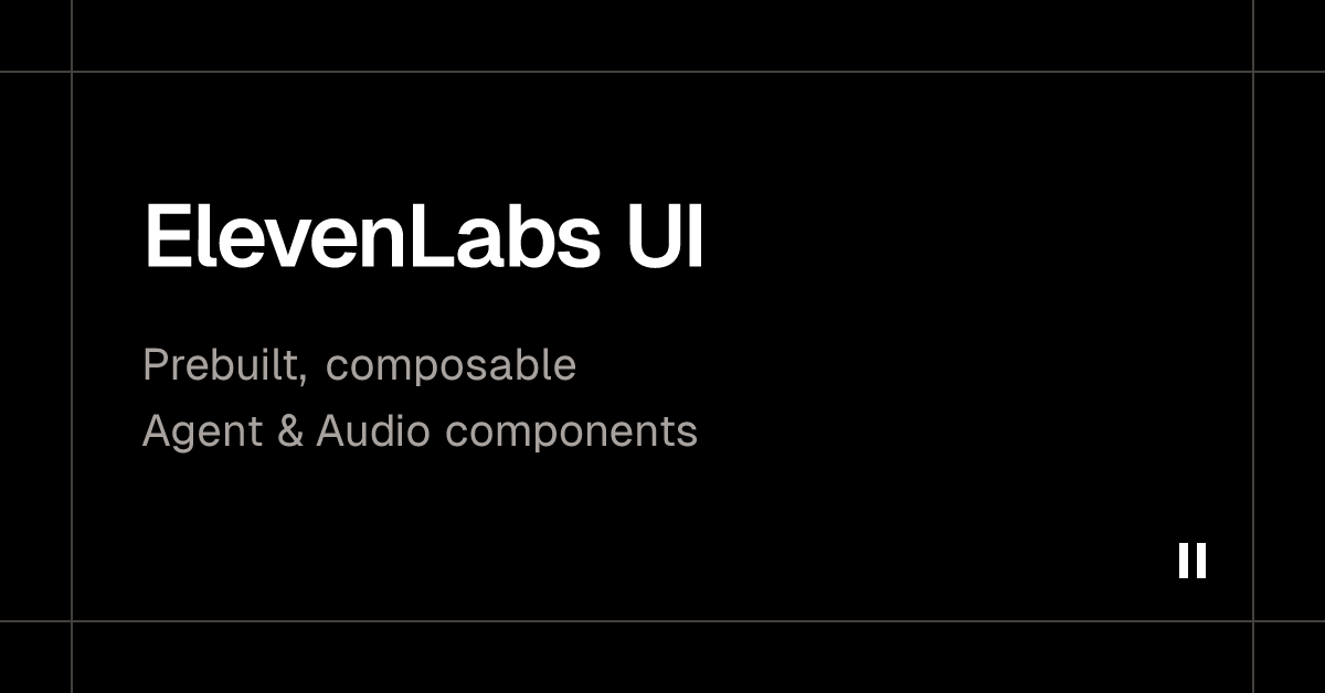 ElevenLabs UI | ElevenLabs Showcase