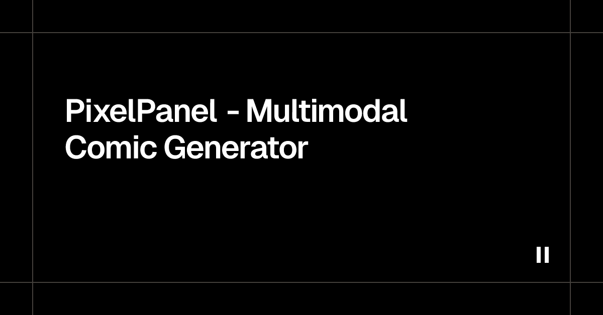PixelPanel - Multimodal Comic Generator | ElevenLabs Showcase