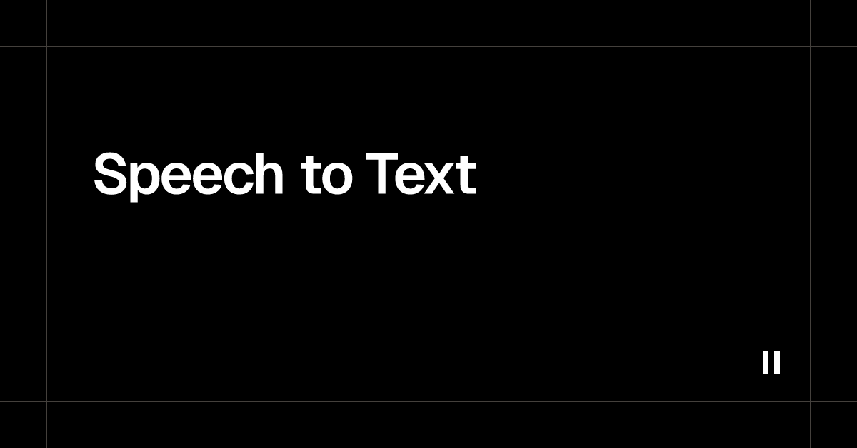 Speech to Text | ElevenLabs Showcase